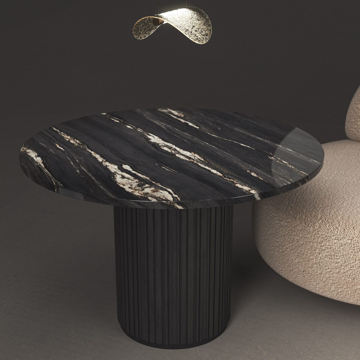 Tavolino Romano wooden base coffee table in porcelain stoneware from Tailor-made+